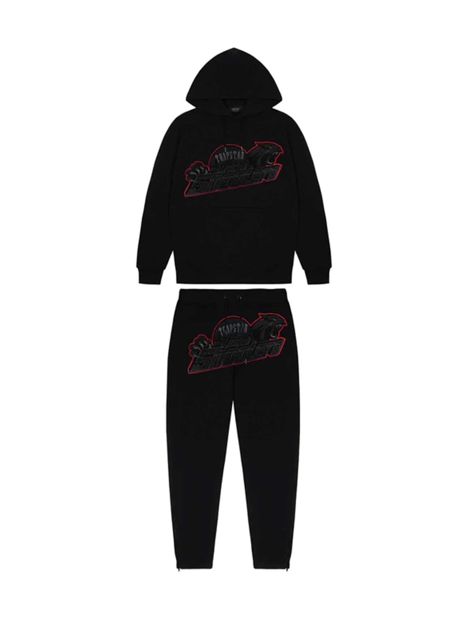 Trapstar Shooters Tracksuit Black/Red – RSThePlug