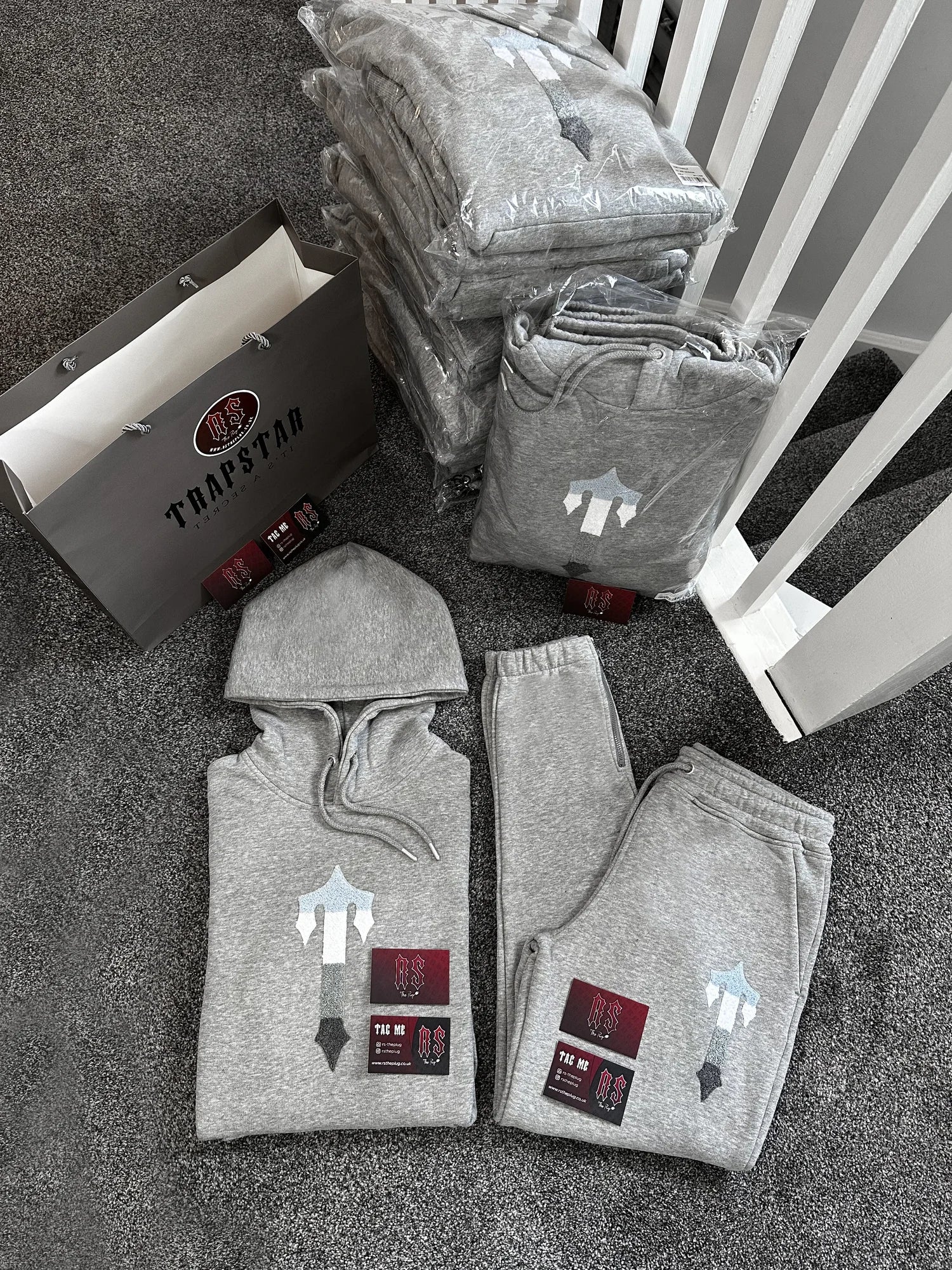 Trapstar Irongate T Tracksuit Grey Ice – RSThePlug