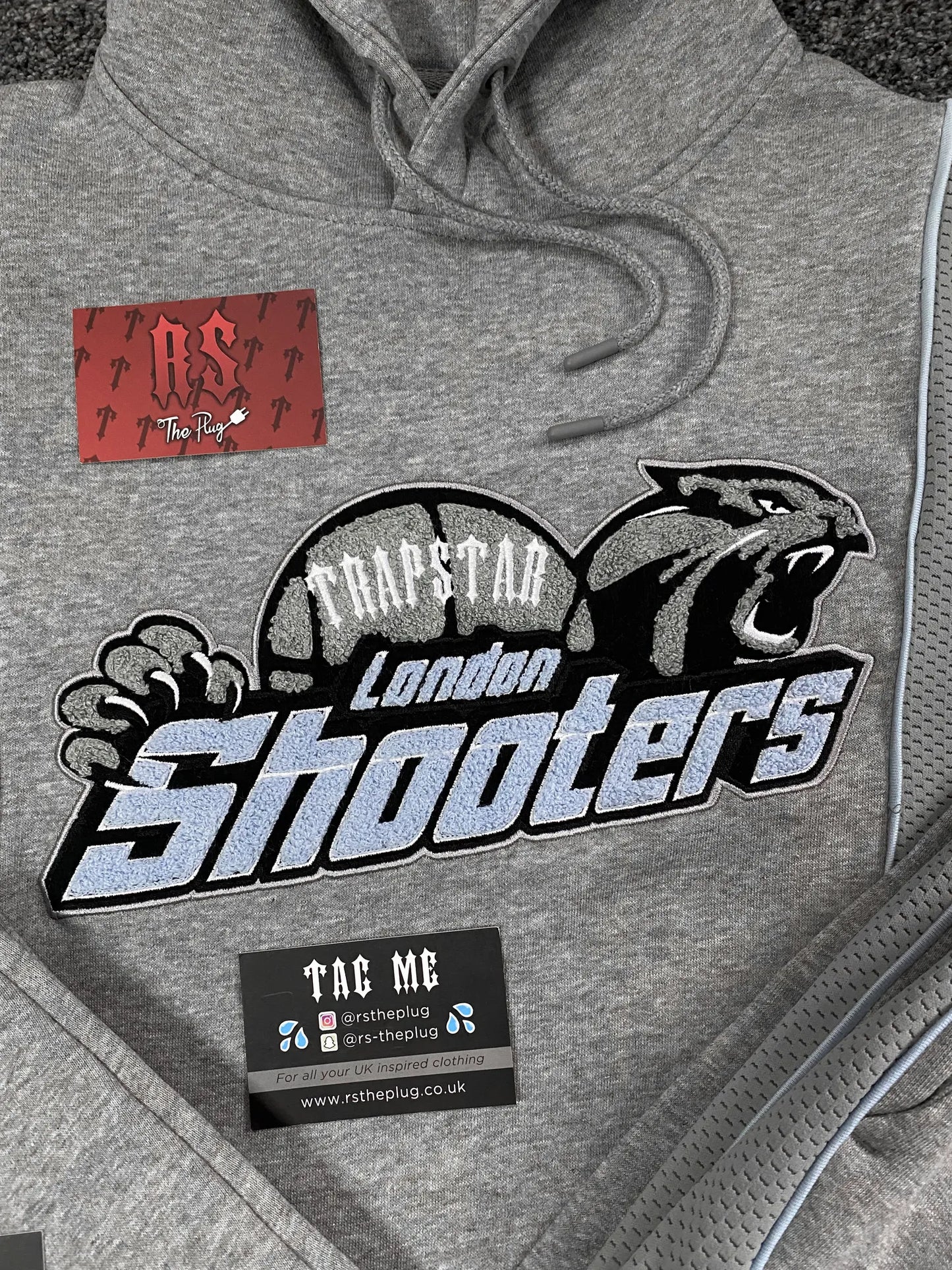 Trapstar Technical Shooters Tracksuit Grey/Blue – RSThePlug