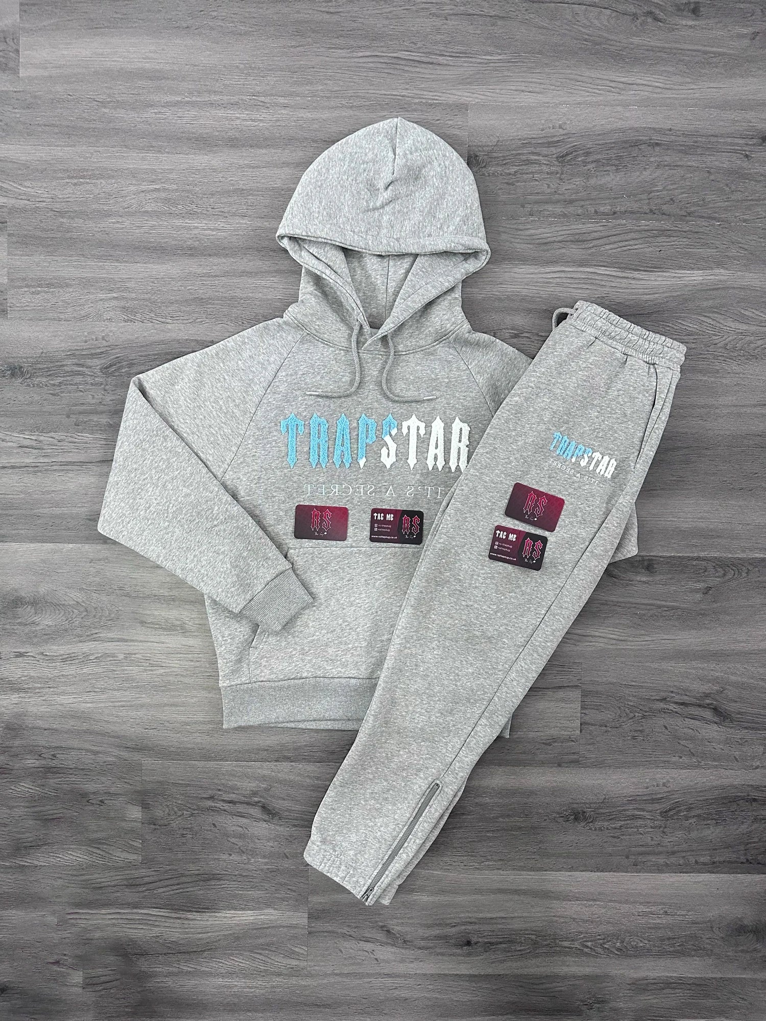 Trapstar Chenille Tracksuit Grey Ice – RSThePlug