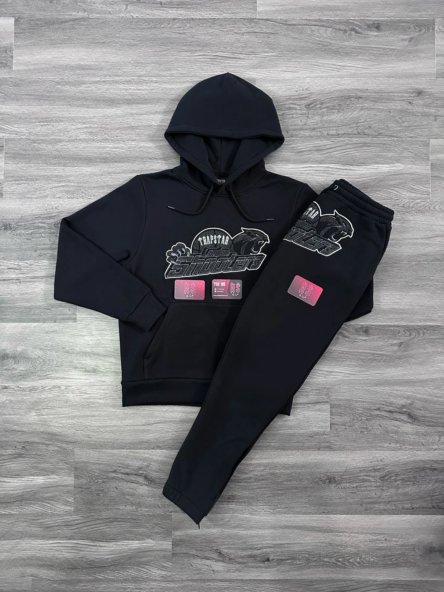 Trapstar Shooters Tracksuit Blackout – RSThePlug