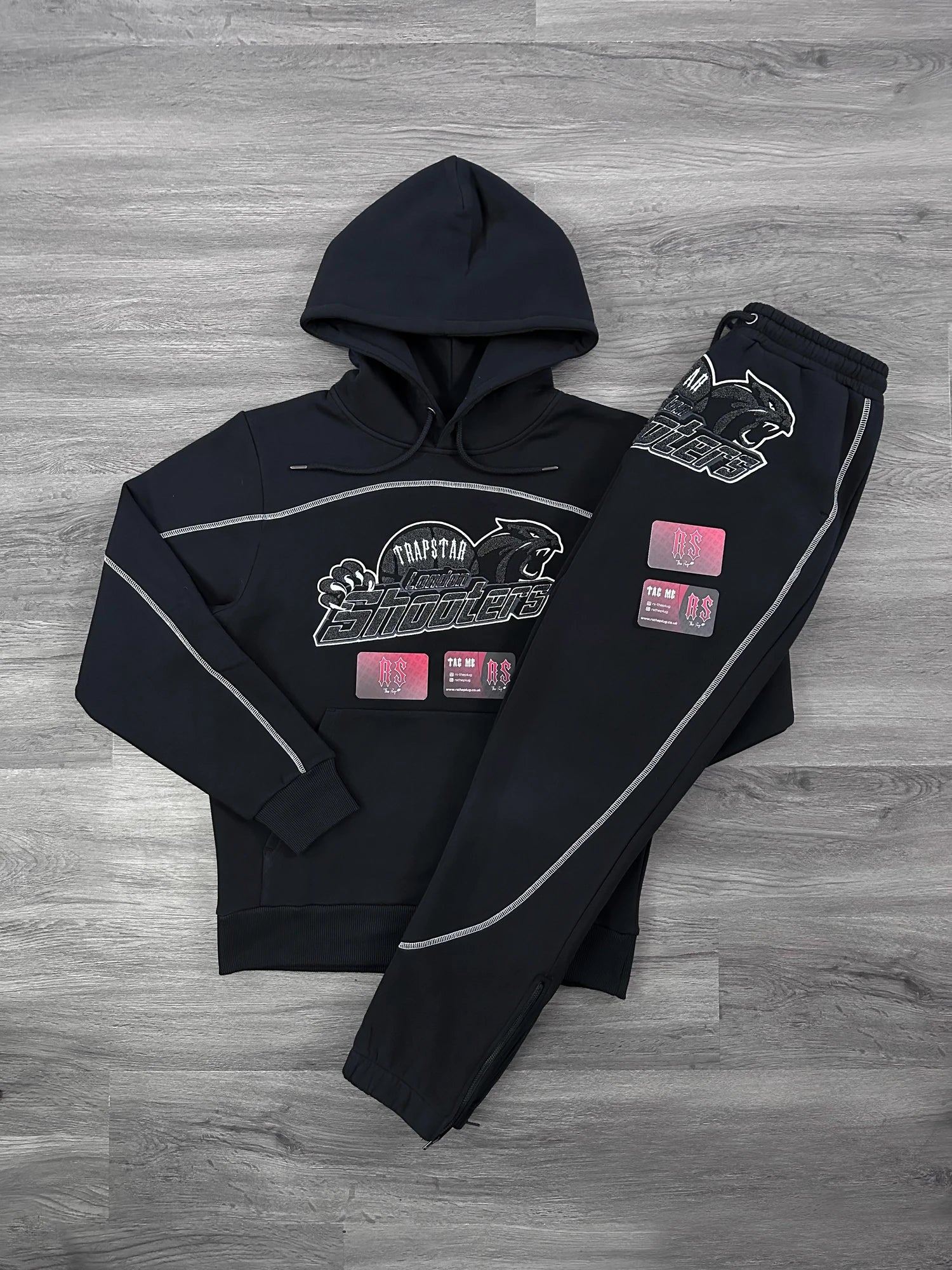 Trapstar Arch Shooters Tracksuit Blackout – RSThePlug