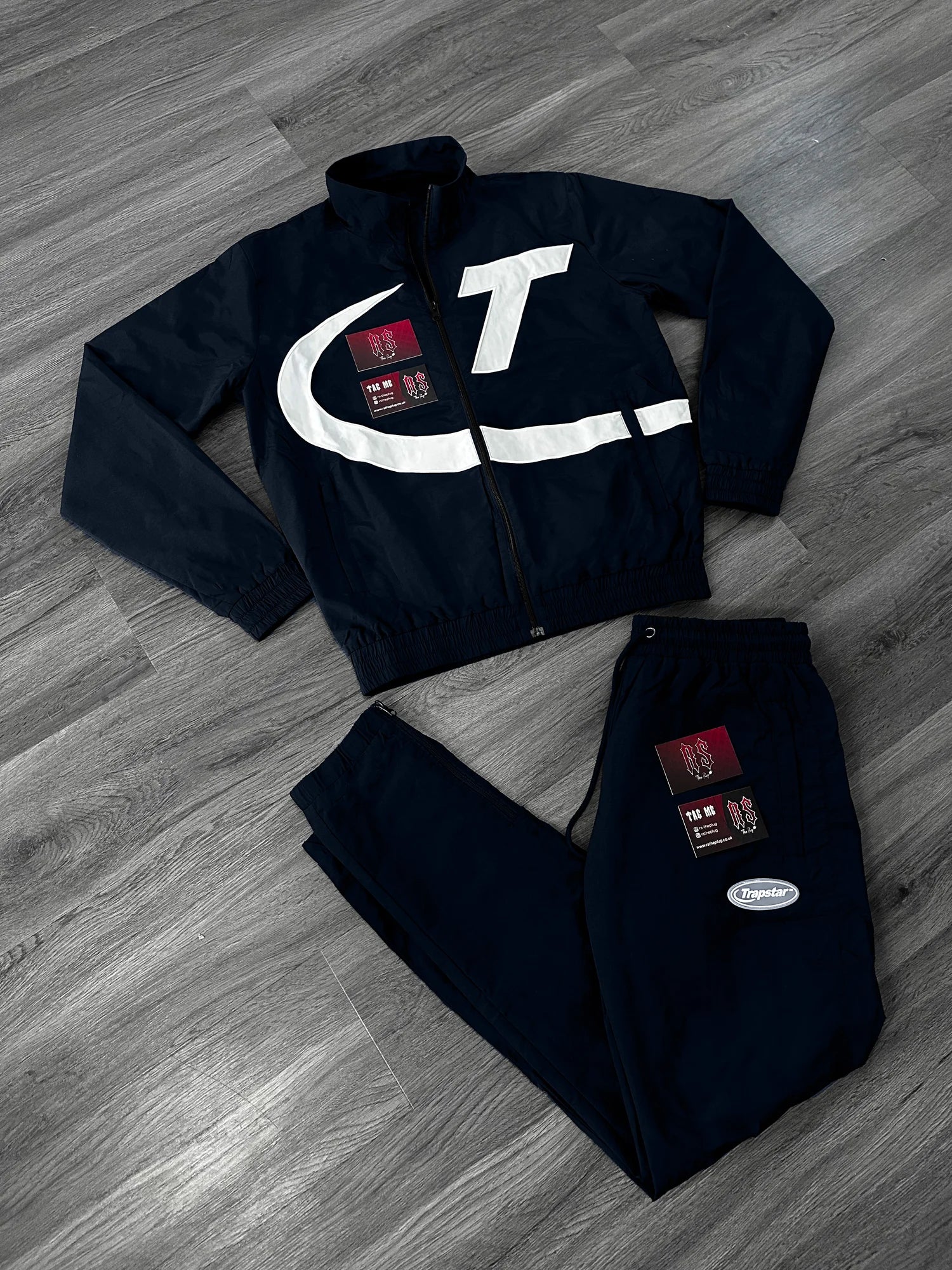 Trapstar Hyper Shellsuit Navy/White – RSThePlug