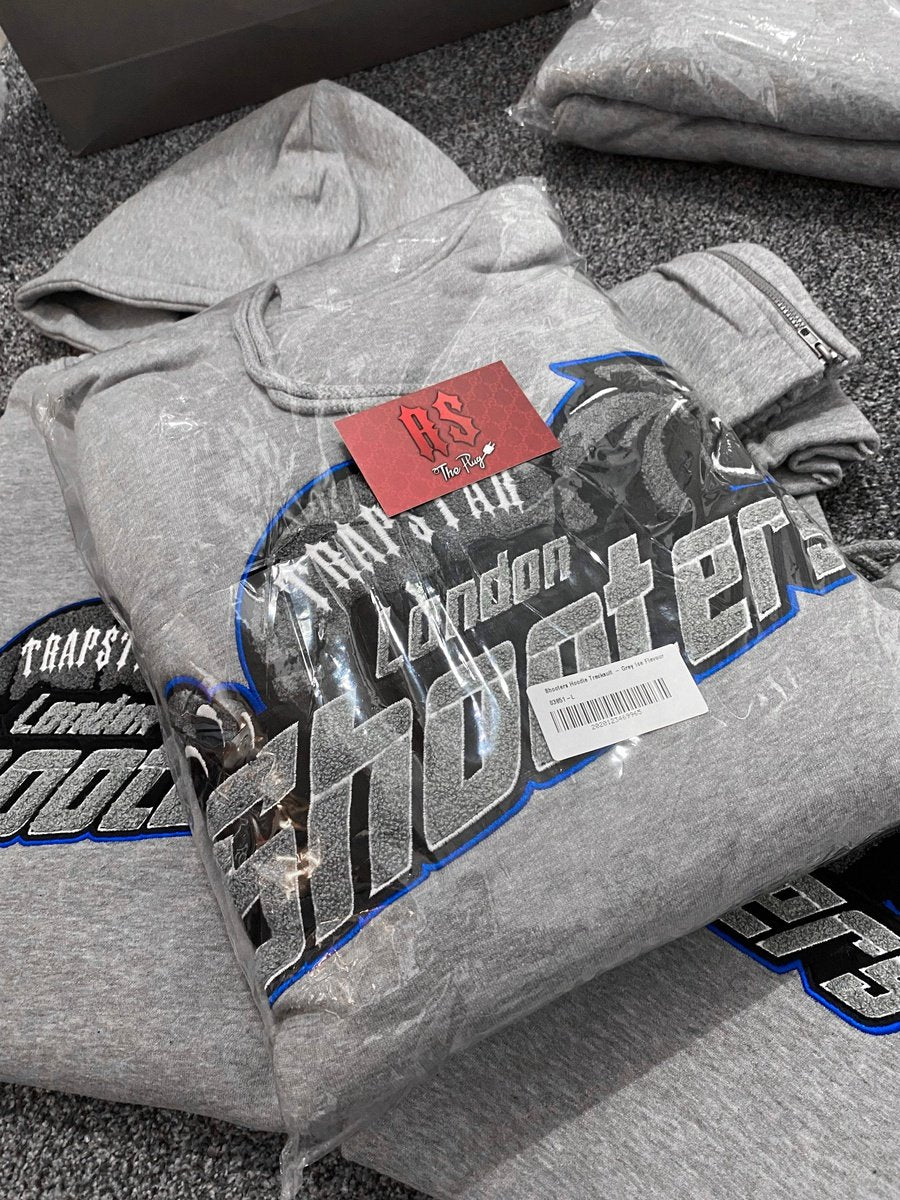 Trapstar Shooters Tracksuit Grey/Blue – RSThePlug