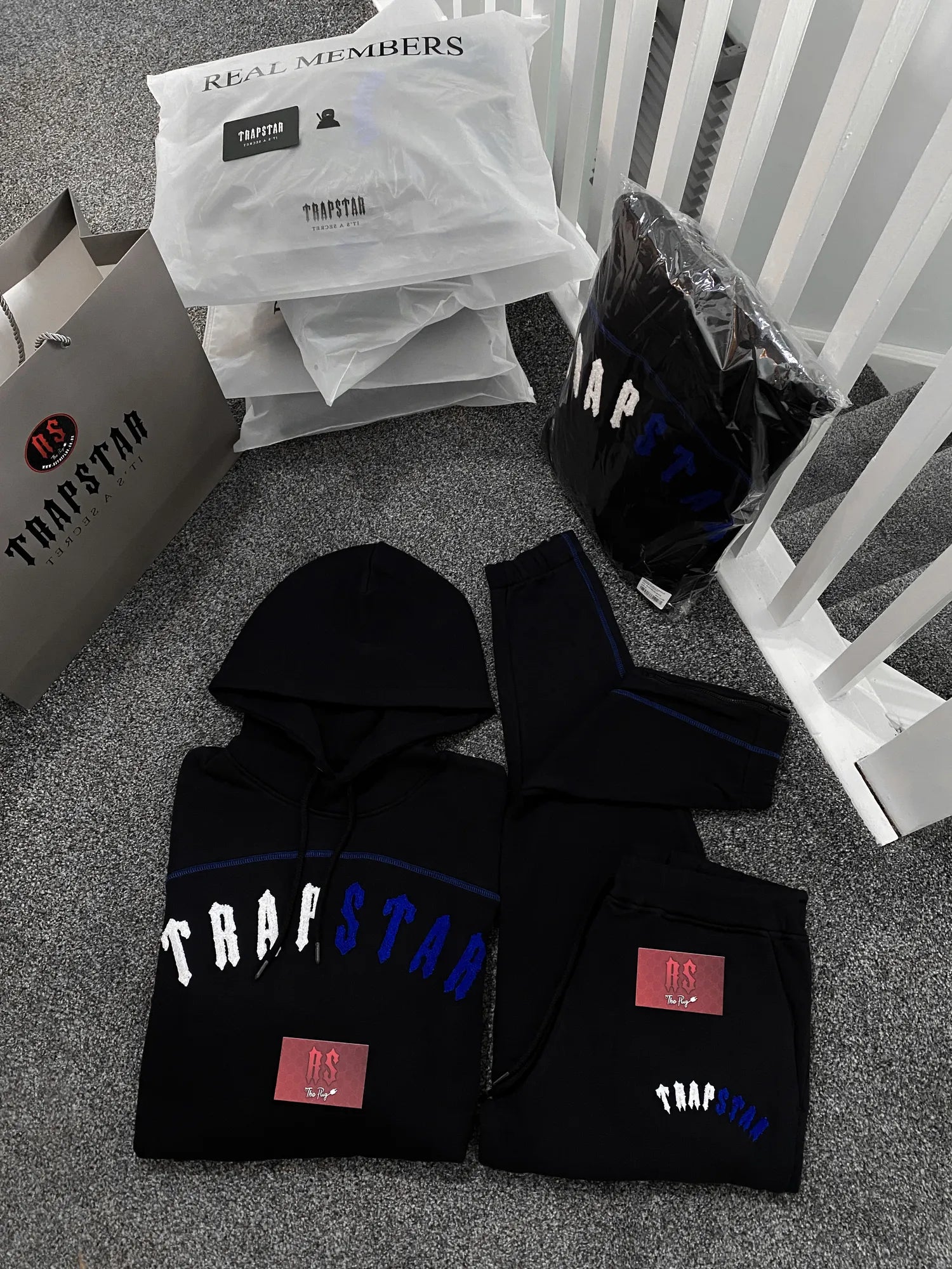 Trapstar Irongate Arch Tracksuit Black Ice – RSThePlug