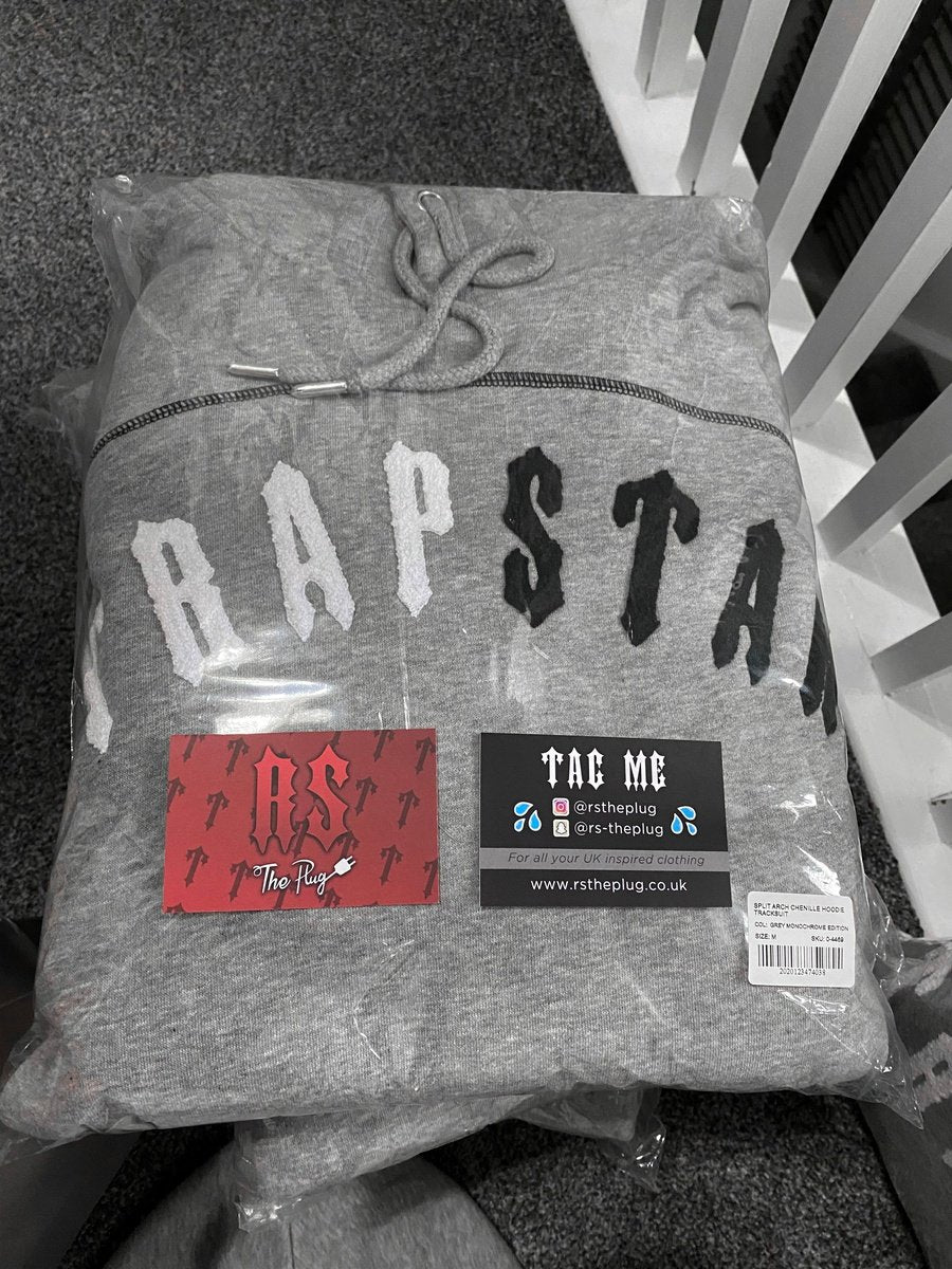 Trapstar Arch Tracksuit Grey Monochrome – RSThePlug
