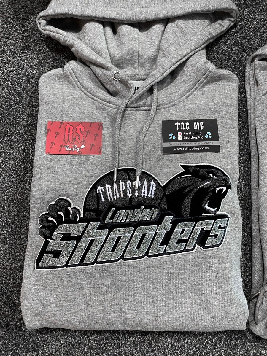 Trapstar Shooters Tracksuit Grey Monochrome – RSThePlug