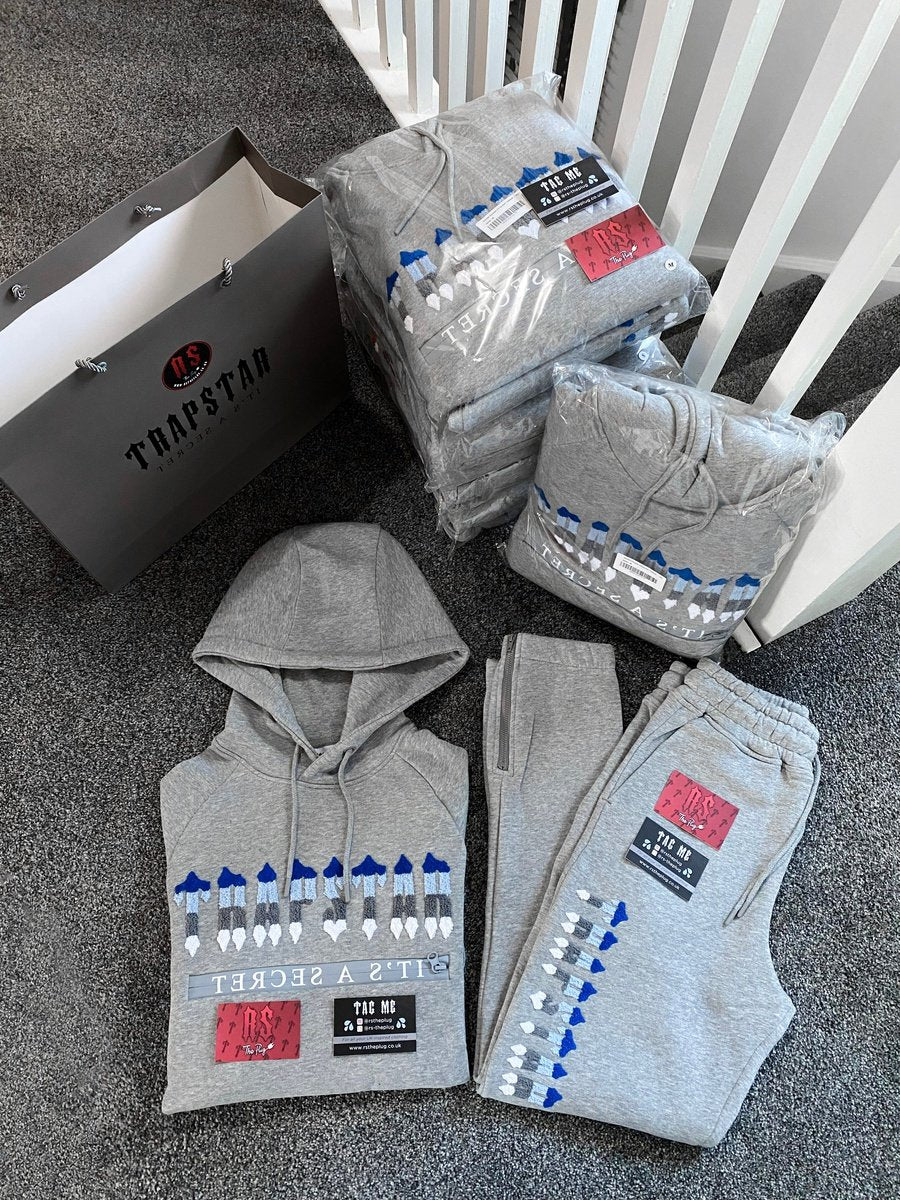 Trapstar Chenille 2.0 Tracksuit Dark Grey Ice – RSThePlug